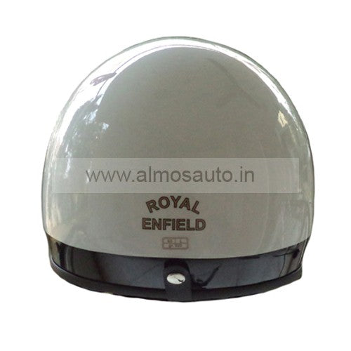Customized ISI Mark Helmet White Color with Logo – Almos Auto