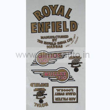 Royal Enfield Motorcycle Sticker Set – Almos Auto